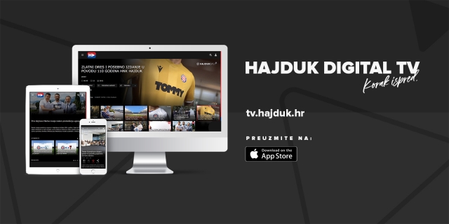 Korak ispred: Hajduk lansirao Hajduk Digital TV – OTT aplikaciju! • HNK Hajduk Split