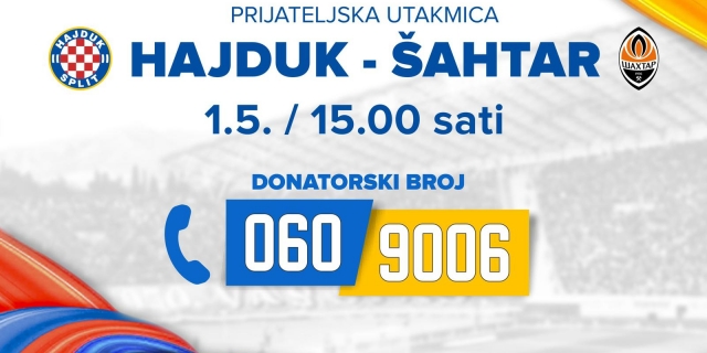 Call centar na Poljudu: Na donatorski broj javljat će se poznati ...