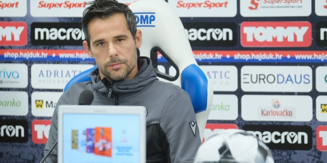 Trener Mislav Karoglan uoči utakmice Hajduk - Varaždin • HNK Hajduk Split