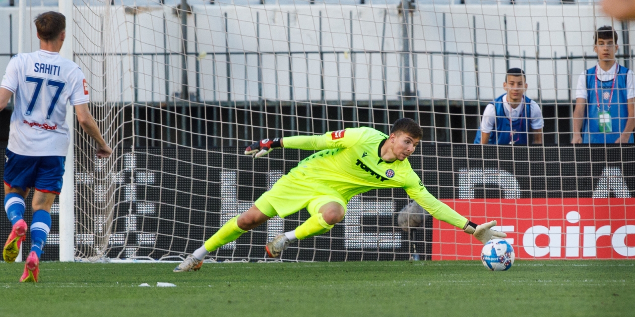 Borna Buljan nakon debija za prvu momčad • HNK Hajduk Split